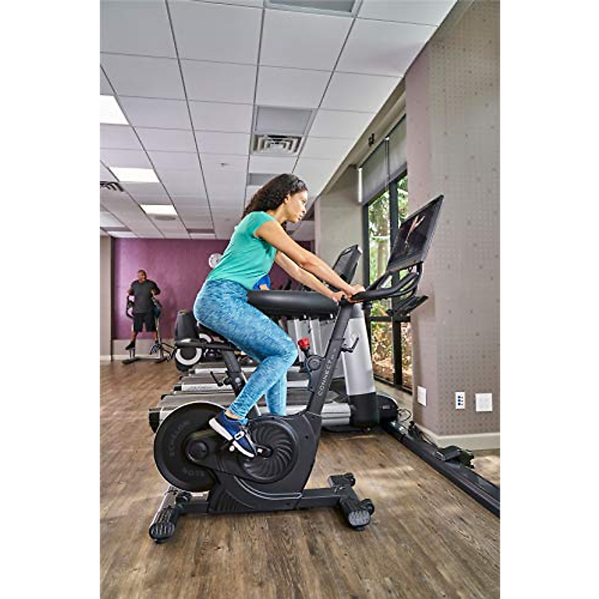 Echelon Smart Connect Fitness Bike, 30-Day Free Echelon Membership, Easy Storage, Small Spaces, Cushioned Seat, Solid Design, HIIT, Top Instructors, 32 Resistance Levels, Bluetooth, EX-7S