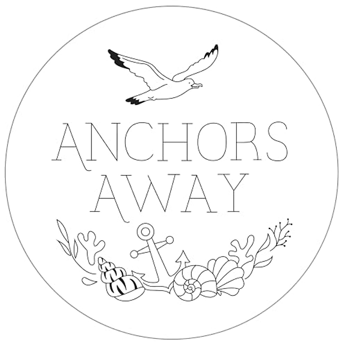 Nautical Embroidery Pattern Transfers (set of 10 hoop designs!)