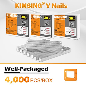 10MM V-Nails 30 Gauge 10.3mm Diameter 10mm Length UNI Hard Wood Type V Nails for V1015 Picture Frame Nailer 4,000 PCS/BOX