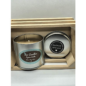 Spice Cake 8 oz Tin Jar Pure Soy Wax Candle Hand Poured in the USA