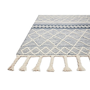 Loloi II Sawyer Collection SAW-04 Teal 5'-0" x 7'-6" Area Rug
