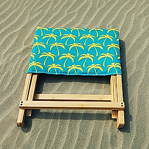 Duck Covers Bamboo Beach Chair, Real Teal Palm