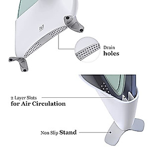 Carrotez Cutting Boards, Cutting Boards for Kitchen, Cutting Board Set with Holder and Draining Stand, Cutting board set, TPU cutting boards with Rice paddle, BPA free, Non Slip, Juice Grooves