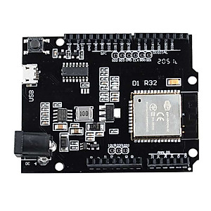 DIYmall U R3 D1 R32 Development Board ESP32 CH340G WiFi+BT Wireless Module 4MB Flash with USB Cable for Arduino (Pack of 2)