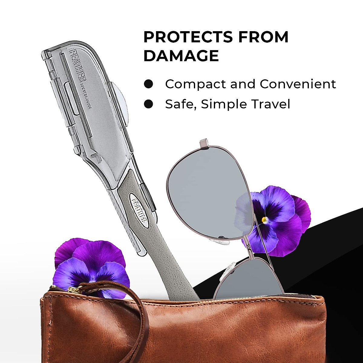 Feather Artist Club DX Straight Razor Case - Razor Blade Holder - Straight Razor Travel Case - Made in Japan