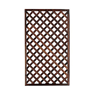 QBZS-YJ Wooden Garden Fence Fence Garden Trellis Privacy Square Lattice Solid Wood Garden Screen Trellis Outdoor Products