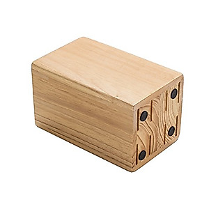 Knife Block For Steak Knives 5 Inch Utility Knives 8 Piece Slot Organizer Durable 100% Natural Wood Holder Storage In Drawer Cabinet Kitchen Centerpiece