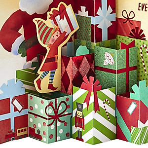 Hallmark Paper Wonder Pop Up Christmas Card (Santa's Workshop with Pop Up Presents)