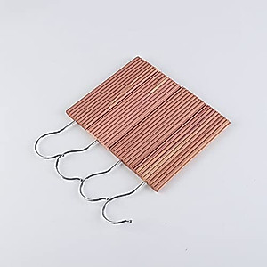 4 Pieces Cedar Hang Ups Natural Cedar Blocks Ceder Hangers Cedar Blocks Cedar Hangers Blocks Cedar Wooden Hangers Cedar Planks Storage Accessories for Clothes Storage