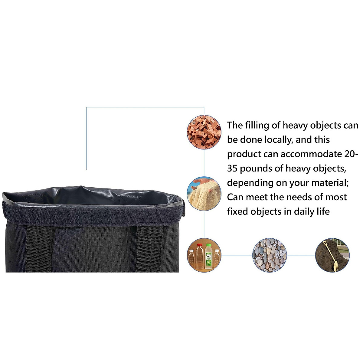 XINFULLWOL Tent Weights,Canopy Weight Sand Bags(120+ LBS) for Pop Up Canopy Gazebo,Outdoor Sun Shelter Umbrella,Tents for Parties,for Easy Up Tents,NO Sand,4-Round