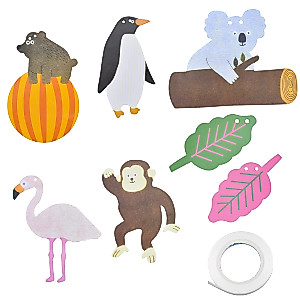 Woodland Creatures Banner 50FT Forest Animal Friends Garland Baby Shower Decor Birthday Party Supplies Decoration Wild Birthday Decorations Banner Garland with 34 PCS Animal and Characters Paper Cutouts