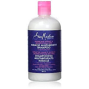 SheaMoisture Silicone Free Shampoo for Dry Hair Sugarcane Extract and Meadowfoam Paraben Free Shampoo 13 oz