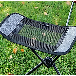 YWHWLX Camping Chair Foot Rest for Hammock Chair Foldable Attachable Footrest Attachment with Retractable Design for Hiking Fishing Beach (Gray)