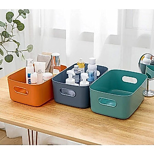 Feisco Set of 6 Cabinet Organizer,Durable and Stylish Storage Basket Storage Bin for Organizing Your Cabinet Kitchen Bathroom Desktop