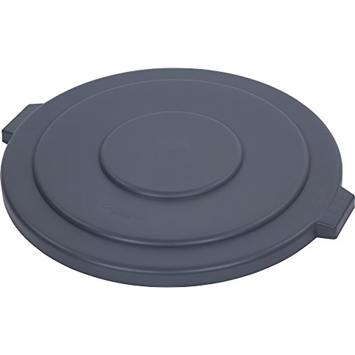 CFS 34105623 Bronco Polyethylene Round Lid, 26-1/2" Diameter x 2-1/4" Height, Gray, for 55 Gallon Trash Containers