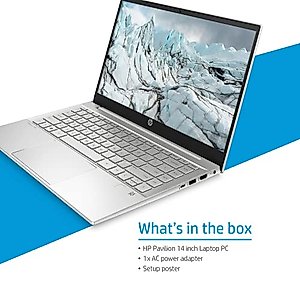 HP 2023 14" FHD IPS Screen Laptop PC AMD 8-Core Ryzen 7 5825U 32GB DDR4 RAM 1TB NVMe SSD AMD Radeon Graphics Webcam HDMI2.1 WiFi AX Backlit Keyboard Fingerprint USB-C w/DP Windows 11 Pro w/ RE USB