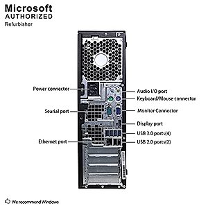 HP Elite 8300 SFF Small Form Factor Business Desktop Computer, Intel Quad-Core i7-3770 up to 3.9Ghz CPU, 8GB RAM, 256GB SSD, DVD, USB 3.0, Windows 10 Professional (Renewed)