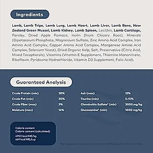 ZIWI Peak Air-Dried Dog Food – All Natural, High Protein, Grain Free and Limited Ingredient with Superfoods (Lamb, 8.8 lb)