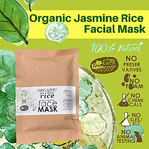 Organic Jasmine Rice Powder - Face Mask, Dry Shampoo Powder, Rice Water Rinse & Body Scrub