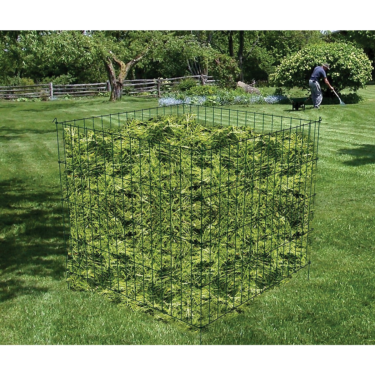 Panacea Products 89560 Compost Bin, 30-Inch Height by 36-Inch Width by 36-Inch Diameter, Green