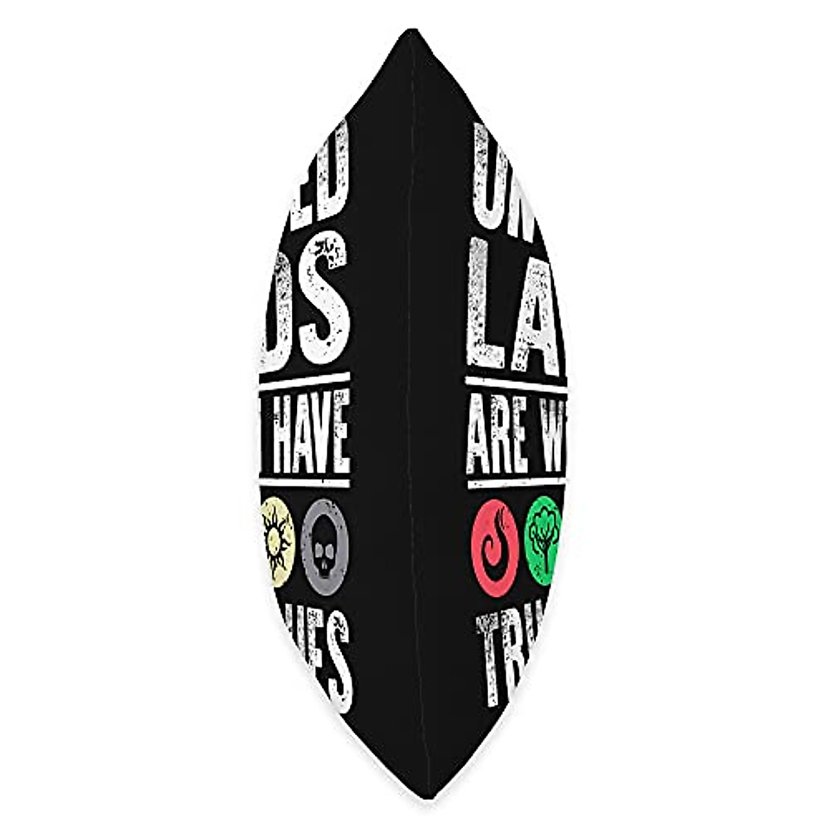 Magic card Gathering of the Geeks co Untapped Lands Trust Issues Magic Geek Cool Throw Pillow, 16x16, Multicolor