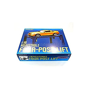 GreenLight Four-Post Lift (1:18 Scale), Blue