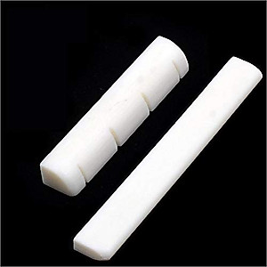 Miwayer Ukulele Real Bone 53mm Bridge Saddle & 35mm Nut for 4 String Ukulele-Regula