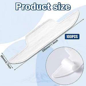 100 Pcs Hat Sweat Liner Golf Absorbent Sweat Pad Prevents Stains Odor Soft Hat Sweat Protector Disposable Hard Hat Sweatband Preservation Sticky Sweat Liner for Men Women Baseball Hat from Makeup