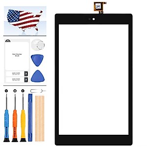 Screen Replacement for Amazon Kindle Fire HD8 HD 8 7th Generation 2017 SX034QT Touch Screen Digitizer Glass Panel Repair Parts Kits with Free Tools