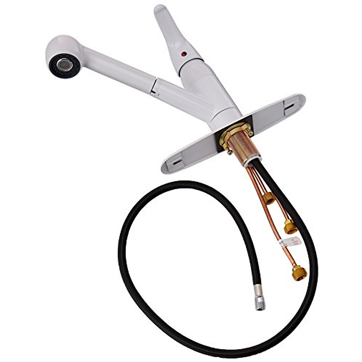 Pfister G13310WW Pfirst Series 1-Handle Pull-Out Kitchen Faucet in White, Water-Efficient Model