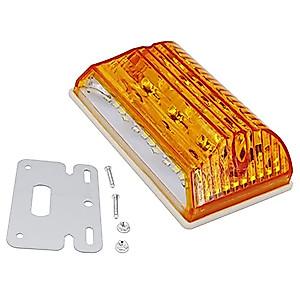 ACSUZ 2Pcs Side Marker Lights DC24V 20LED Car External Lights Squarde Warning Tail Light Auto Trailer Truck Lorry Lamps,Green