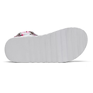 DREAM PAIRS Womens Comfortable Hiking Sandal Sport Walking Summer Beach Outdoor Light Weight Water Sandals Sdsa224w, Black/White - 9