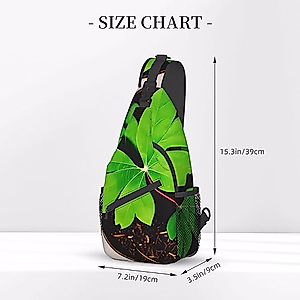 St Patricks Day Leaves High Storage Capacity Chest Bag Diagonally Sling Backpack Crossbody Shoulder Bag For Men Women