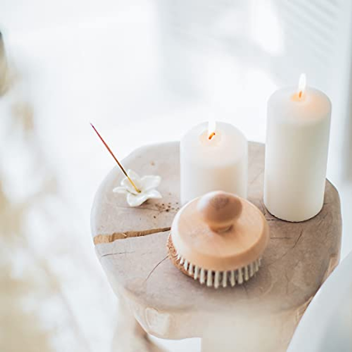 3 Pack 3×6 Inch Pillar Candles, Unscented Column Candles for Home Restaurants Spa Church Weddings, Smokeless Dripless and Clean Burning Emergency Candle - White