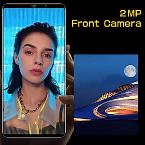 VBESTLIFE 5.0Inch Full Screen Smartphone, 3G Unlocked Cell Phone Ultra Thin Mobile Phone, for 6.0 OS, Quad Core CPU, 2GB 32GB, Dual SIM Card Dual Standby, HD Camera, Face