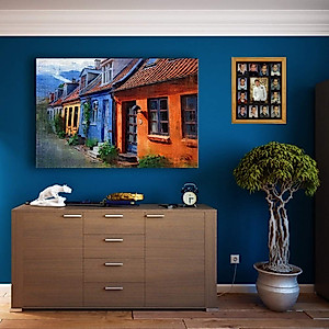 Northland School-Years Picture Frame Personalized - Holds Twelve 2.5" x 3.5" School Photos and 5" x 7" Graduation Picture, Oak Frame, Black Insert, Customizable with any name