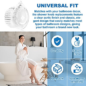 Shower Knob Handle Replacement Compatiable with Moen 100710 Shower Handle,Tub & Shower Knob Durable