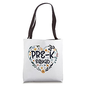 Cute Pre-K Squad School Admin Appreciation Back to School Tote Bag