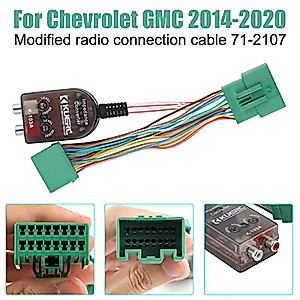 Gtpartes Original car Radio System Added Amp Adapter Harness Fit for GM Vehicles Chevy Camaro Colorado Silverado GMC Canyon Yukon Sierra 1500 2500HD 3500HD