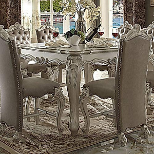 ACME FURNITURE Versailles Counter Height Table - 61150 - Bone White