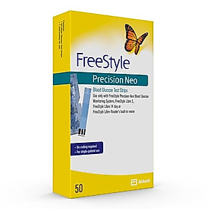 Freestyle Precision Neo Blood Glucose Test Strips, 50 Strips