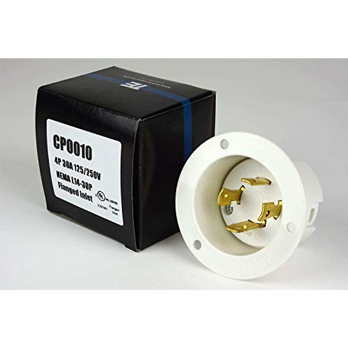 TEMCo NEMA L14-30P Male Flanged Inlet 30A 125/250V Locking UL Listed Generator