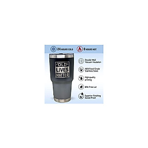 Old Lives Matter, 30 oz, Old Lives Still Matter Gifts For Men,Beer Gifts For Men Birthday,Funny Retirement Gifts for Men,Old Lives Still Matter Gifts, Senior Citizen Gifts, Funny Gifts for Grandpa