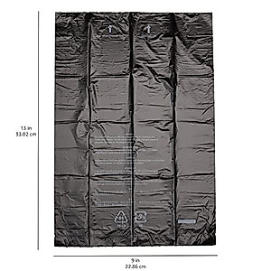 Amazon Basics Unscented Standard Dog Poop Bags with Dispenser and Leash Clip, 13 x 9 Inches, Black - 20 Rolls (300 Bags)