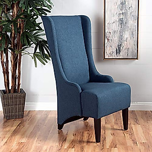 Christopher Knight Home Callie Fabric Dining Chair, Dark Blue Dimensions: 23.25”D x 28.75”W x 46.25”H