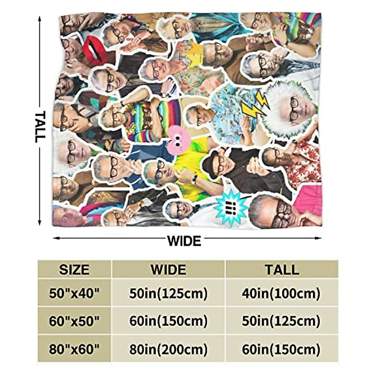 Blankets Jeff Goldblum Soft and Comfortable Warm Fleece Throw Blankets Yoga Blankets Beach Blanket Picnic Blankets for Sofa Bed Camping Travel