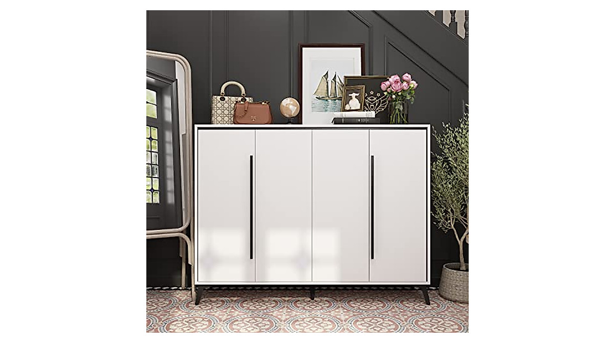 Hitow 4-Tier Shoe Cabinet - Modern Living Room Storage