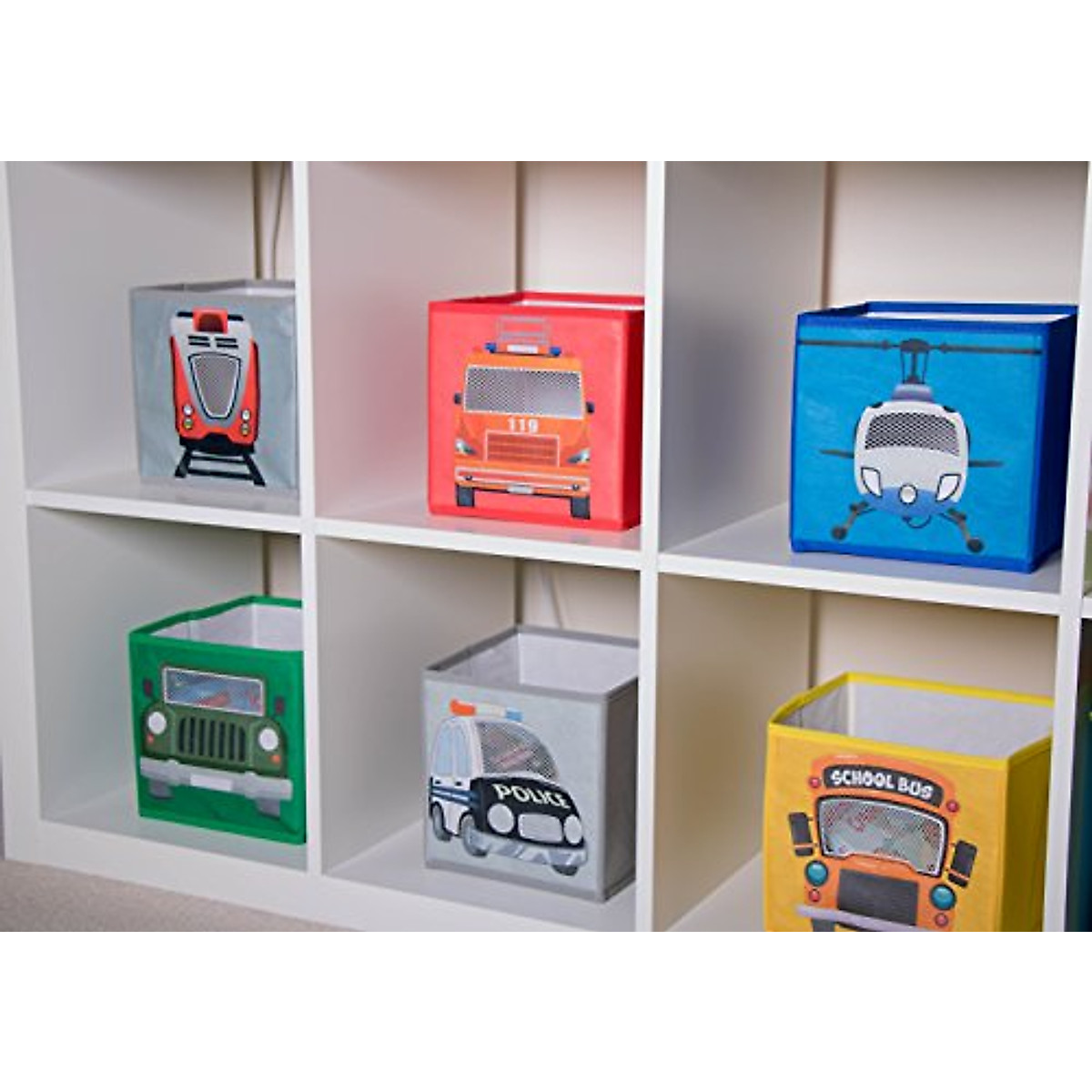 Clever Creations Vehicle Variety Collapsible Storage Organizer Storage Box Folding Storage | Perfect Size Storage Chest for Books, Shoes & Games