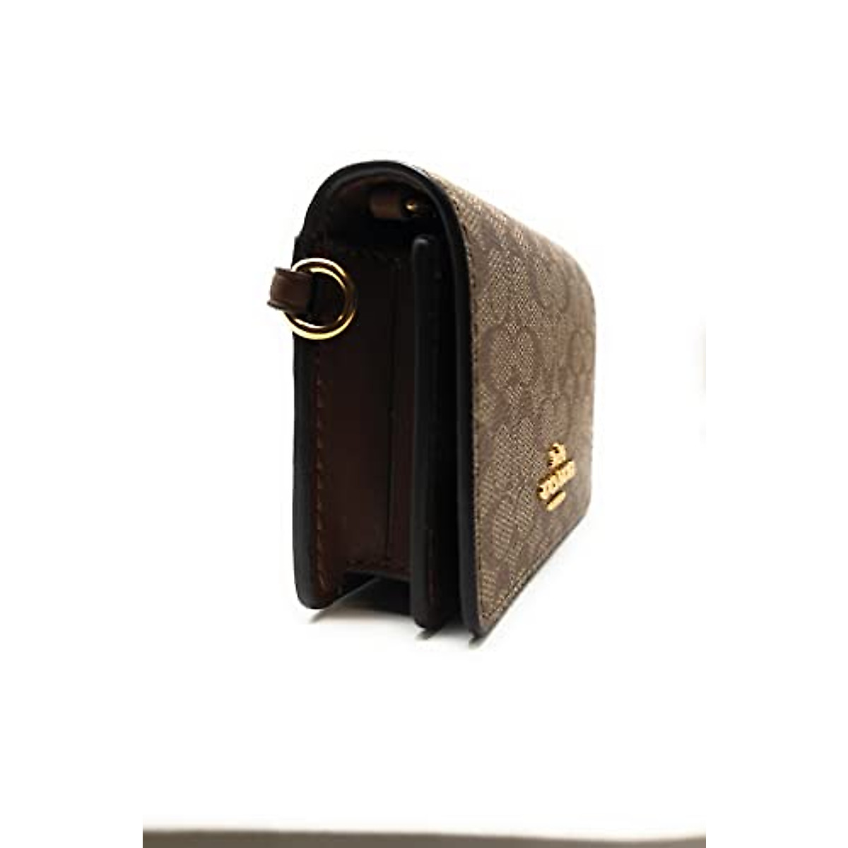 COACH Women's Boxed Mini Wallet On A Chain In Signature Canvas