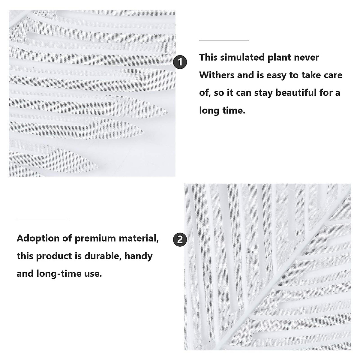 VALICLUD 24pcs Simulation Blade Artificial Leaf Party Artificial Leaves Golden Palm Leaves Floral Arrangement Leaf Picks Monstera Decor DIY Wreath Craft Supply Wedding Banquet Plastic Vase